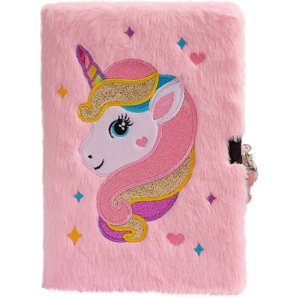 Diary Notebook Novelty Unicorn Notebook Plush Cover Notebook Lockable ... Diary Notebook Novelty Unicorn Notebook Plush Cover Notebook Lockable ...