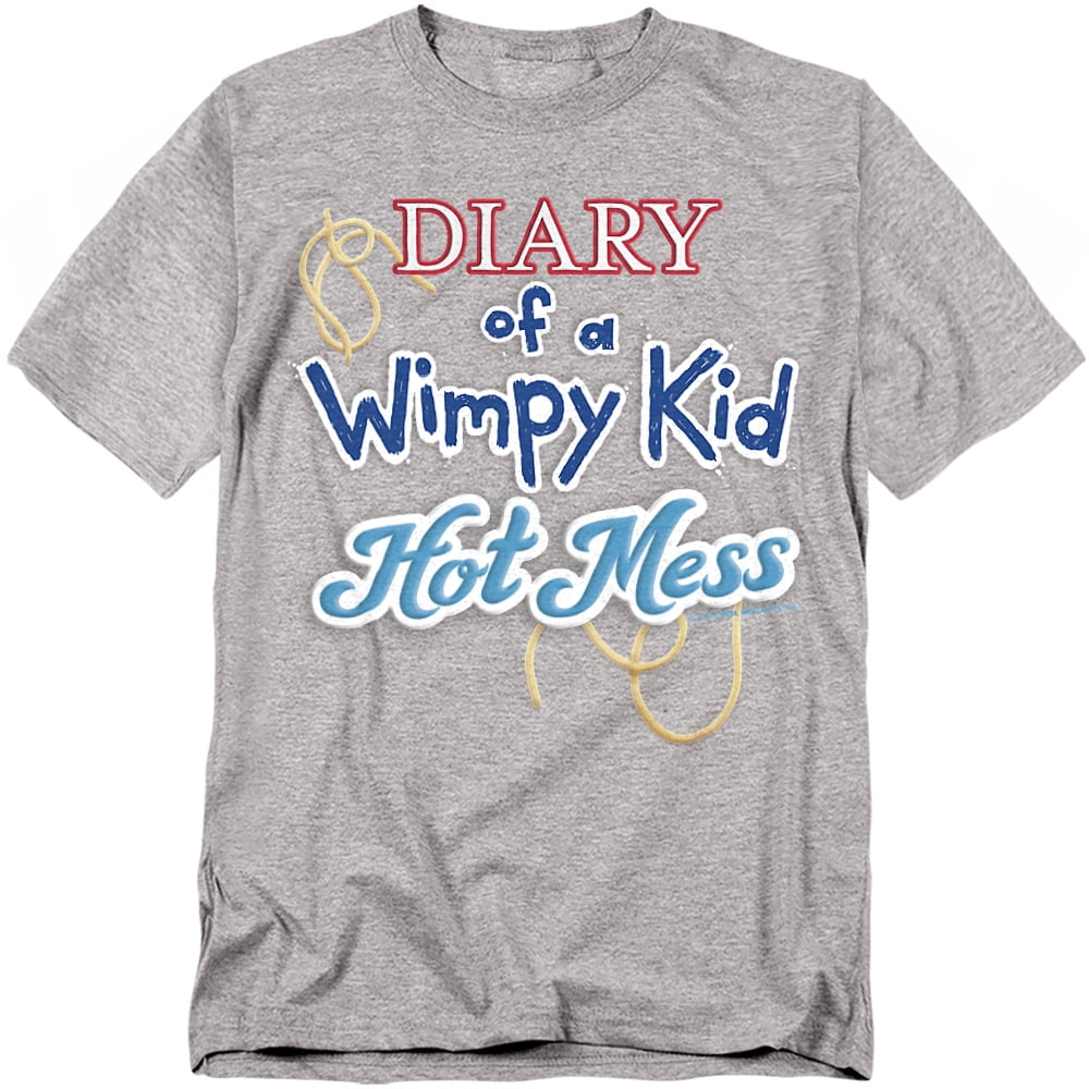 Diary Of A Wimpy Kid T-Shirt Hot Mess Logo Unisex Graphic Tee for Men ...