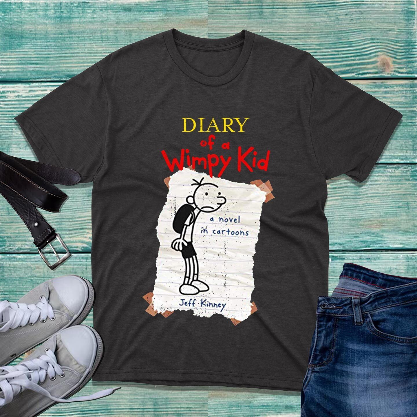 Diary Of A Wimpy Kid World Book Day T-Shirt Comic Story A Novel In ...