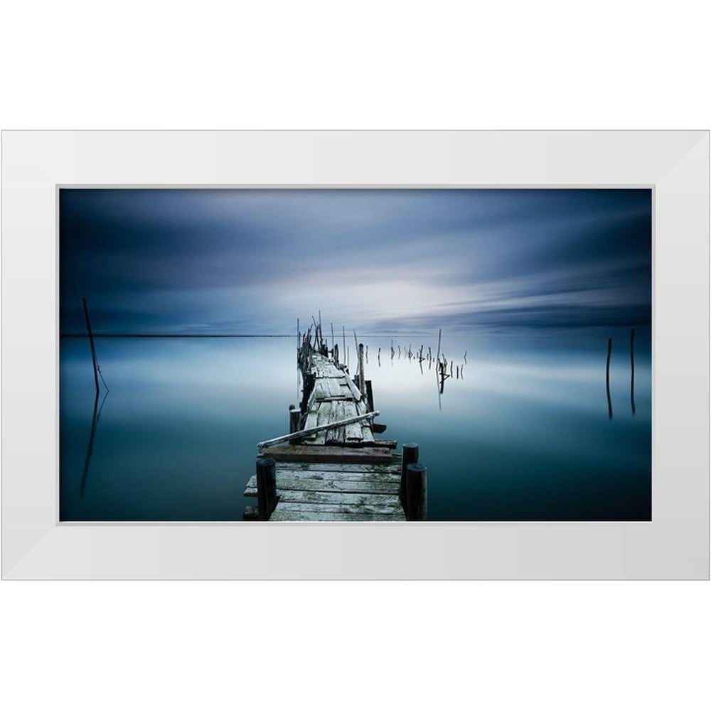 Dias, Paulo 32x20 White Modern Wood Framed Museum Art Print Titled ...