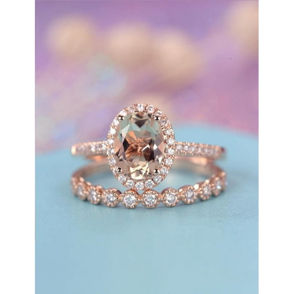 Diastar Jewels Oval Cut Cubic Zirconia Women's Infinity Engagement Ring ...