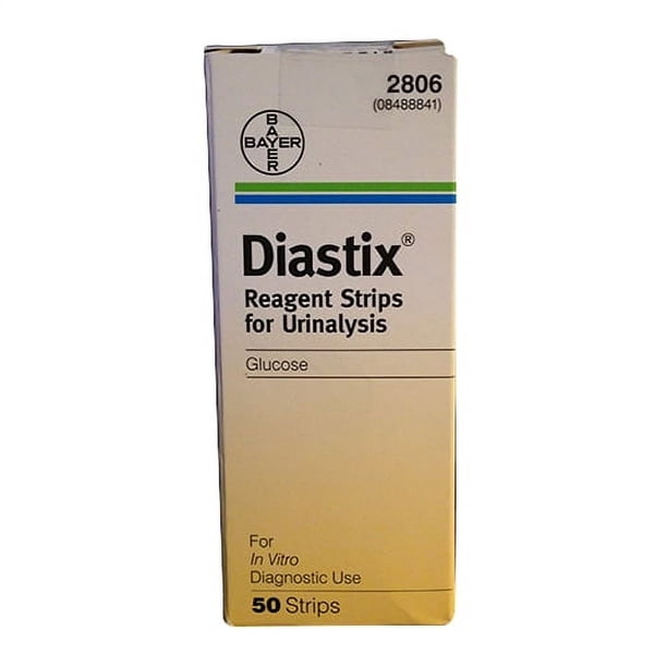 Diastix Reagent Strips For Urinalysis To Test Urine Glucose - 50 Each ...