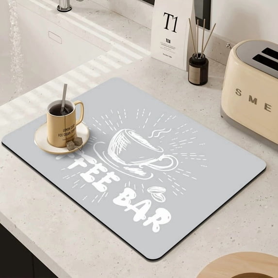 Diatom Mud Coffee Machine Mat - 40x60cm Quick-Drying Water-Absorbing ...