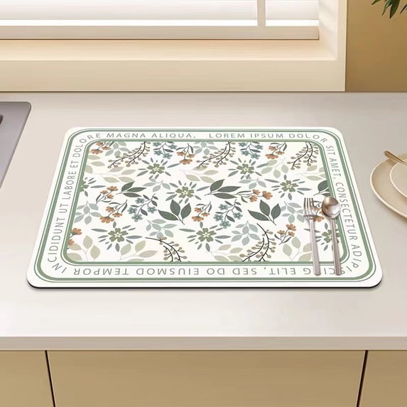 Diatom Mud Mat Household Kitchen Bathroom Countertop Water Absorption ...
