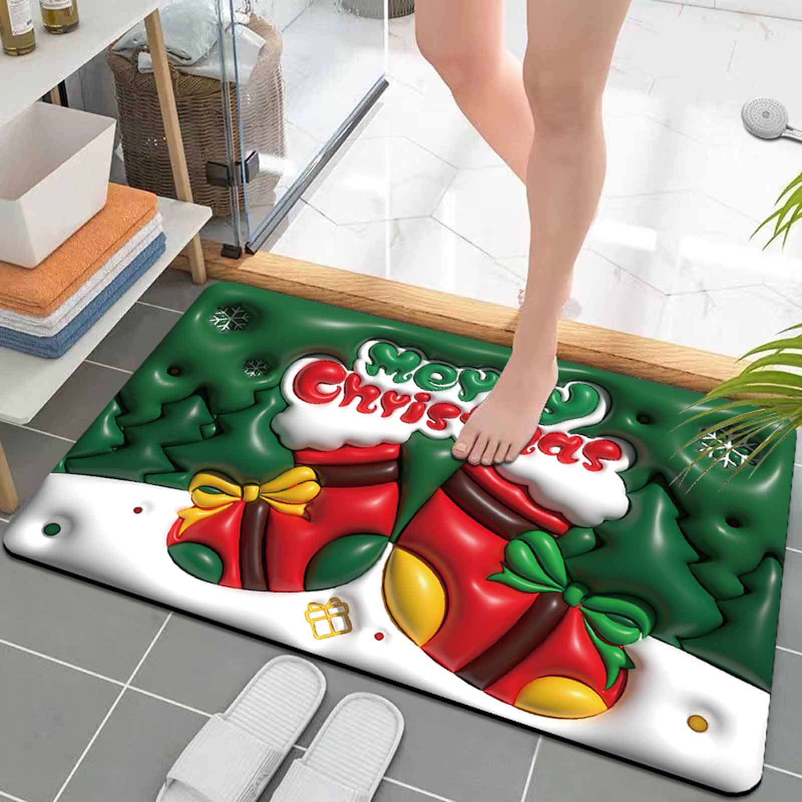 Diatom Mud Visual Expansion Mat Bathroom Water Absorption Quick-drying ...