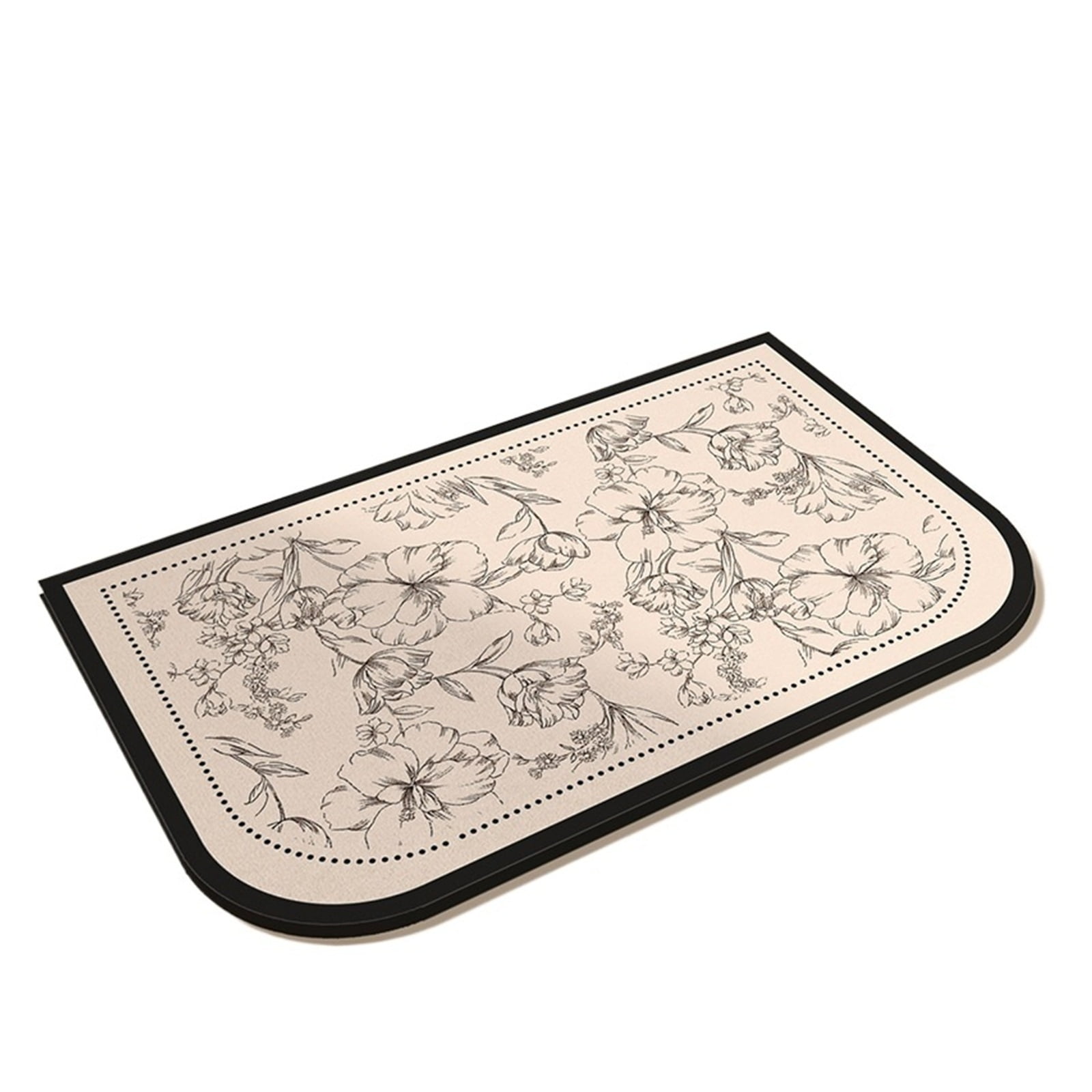 Diatom mud simple and luxurious European style floor mat for bathroom ...