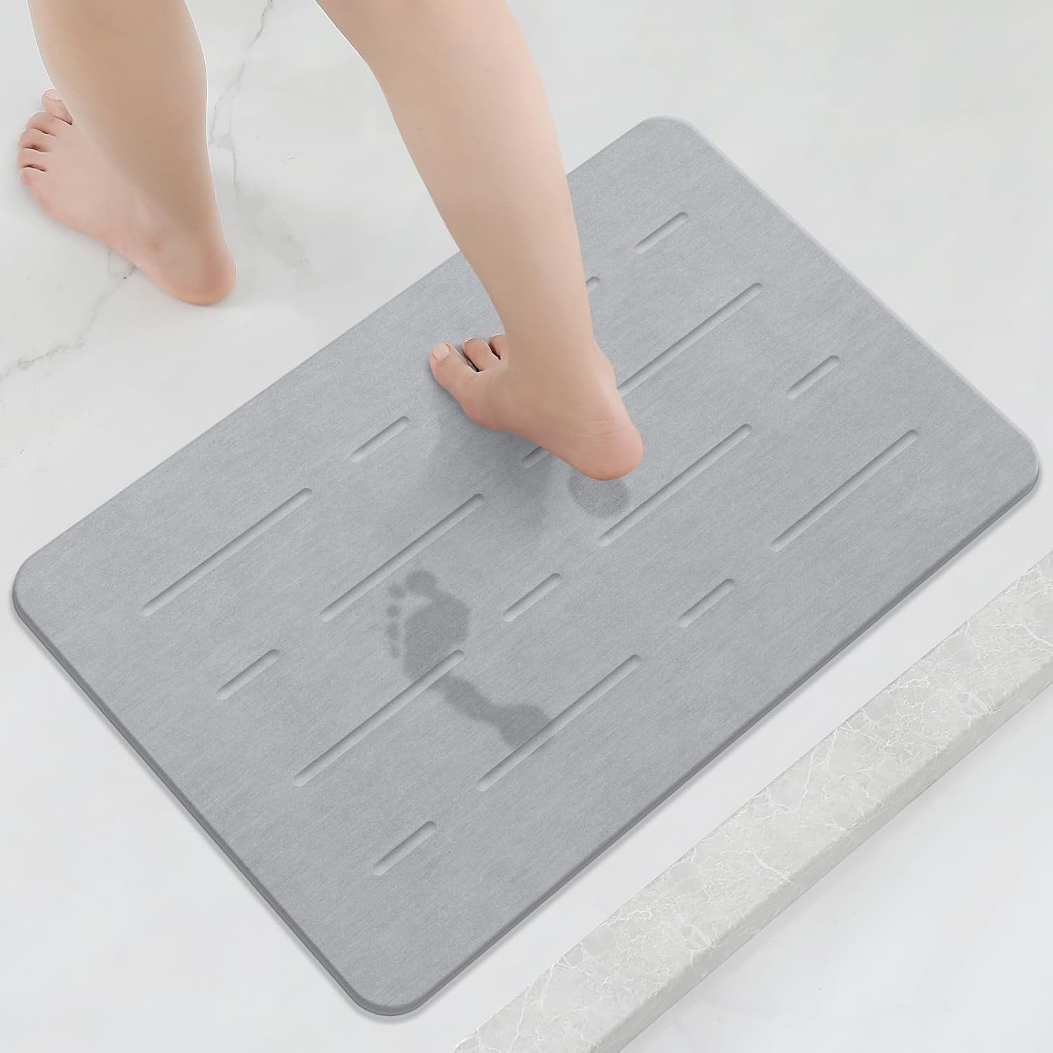 Diatomaceous Earth Bath Mat, Stone Bath Mats for Bathroom, Stone Drying ...