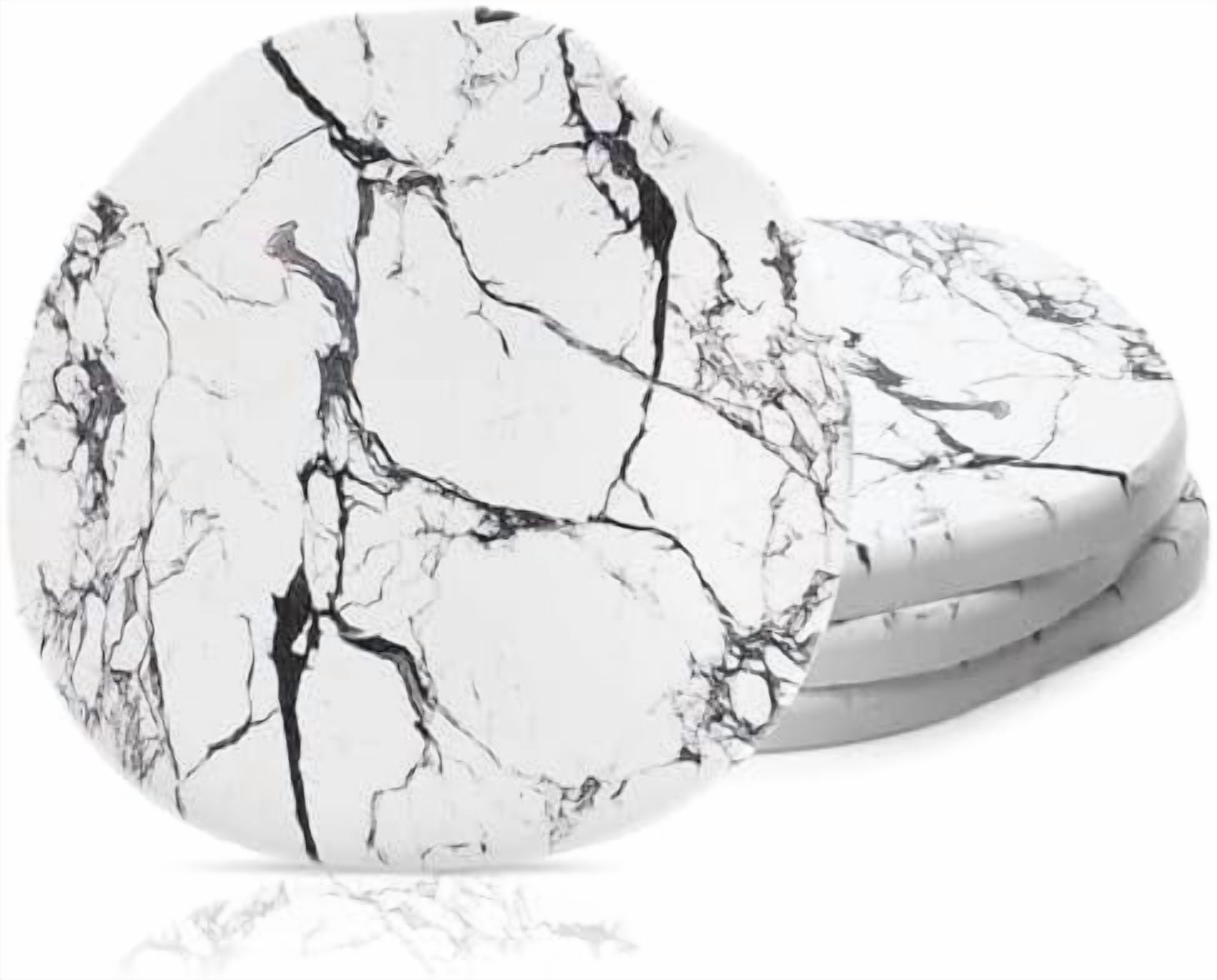 Diatomaceous Earth Coasters Set of 4，Cool Absorbent Quick-Dry Drink ...