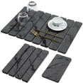 Diatomaceous Earth Drying Mat Set Dark Gray 20" x 14" Kitchen Counter ...