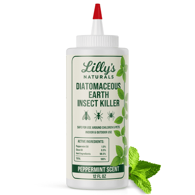 Diatomaceous Earth Food Grade with Peppermint Oil Crawling Insect Killer | Indoor Pest Control ...