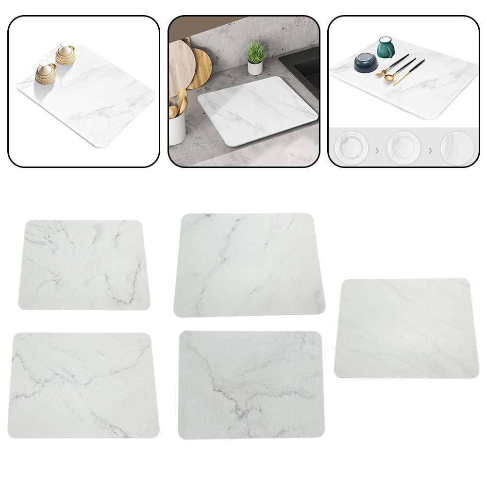 Diatomaceous Earth Kitchen Countertop Mat Kitchen Household Dishware ...