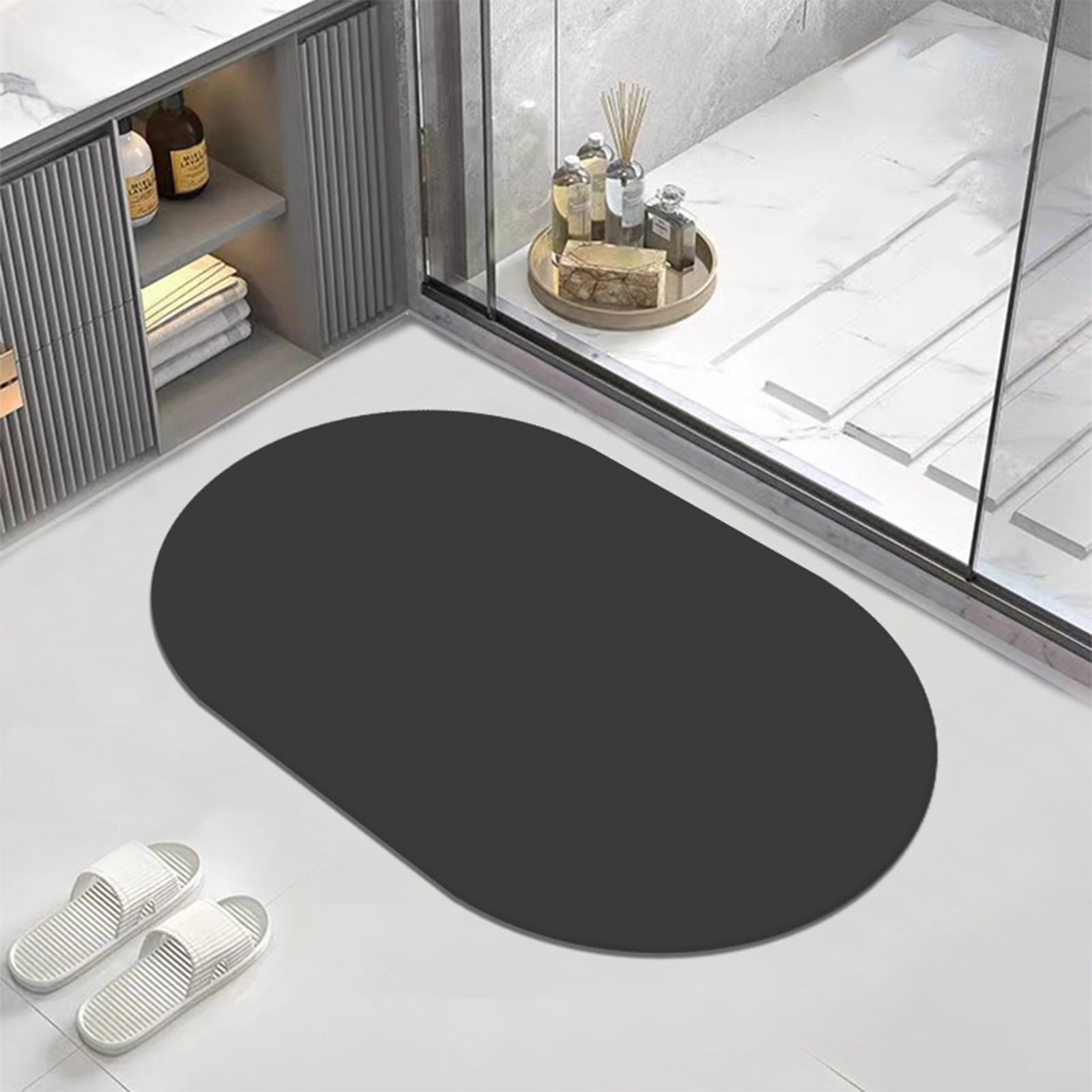 Diatomite Bathroom Floor Mat | Super Absorbent & Quick-Dry | Non-Slip ...