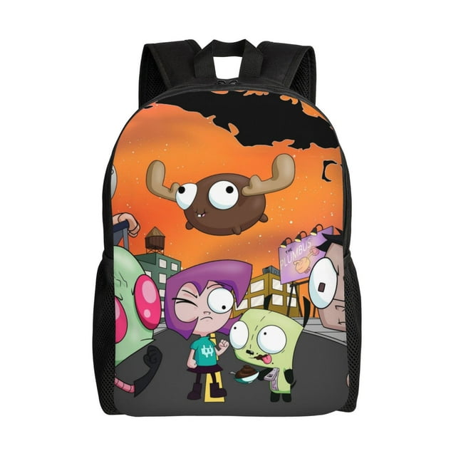 Dib Invader Zim Gaz Gir Backpack Lightweight Unisex Basic Daypack ...