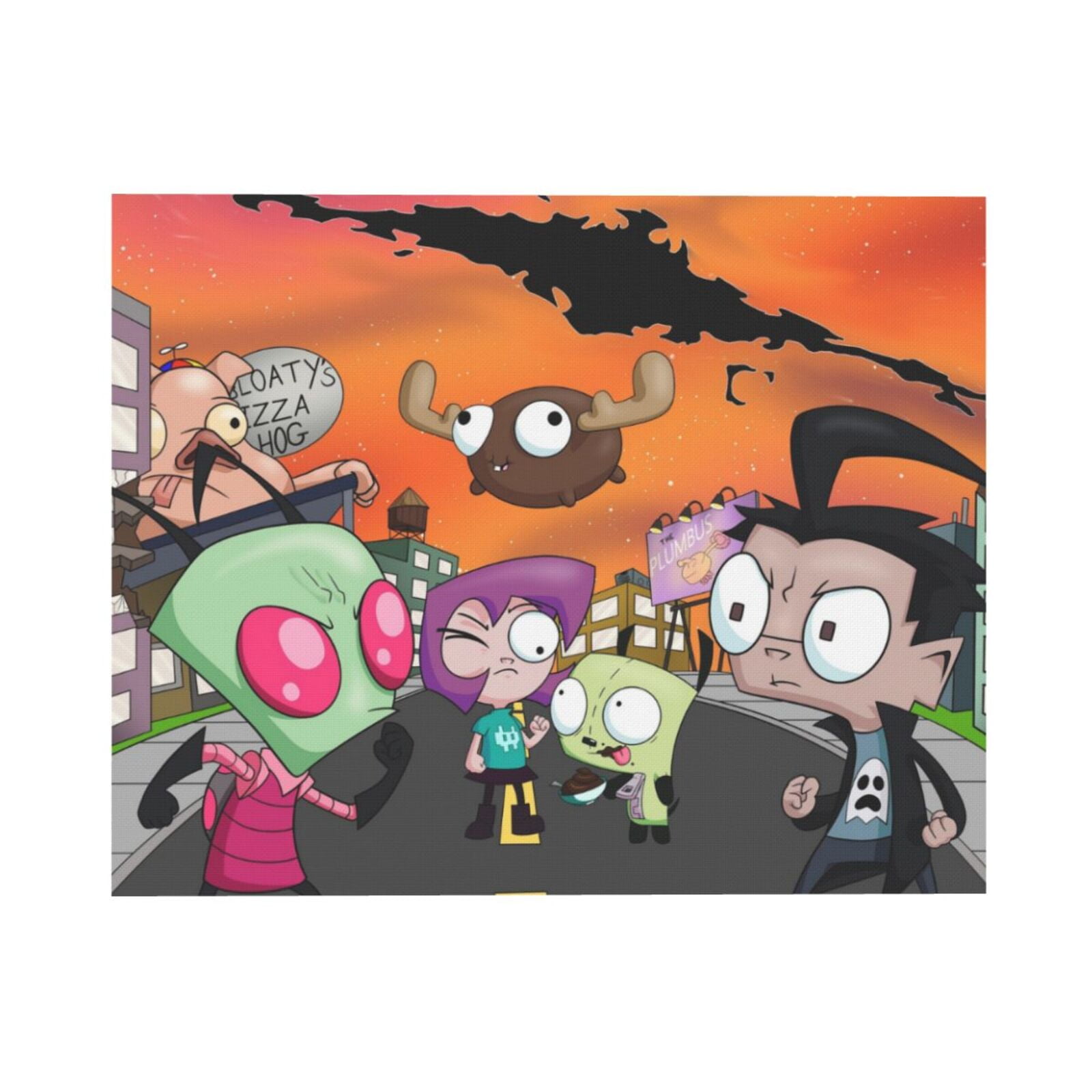 Dib Invader Zim Gaz Gir Canvas Decorative Poster Art Picture Painting ...