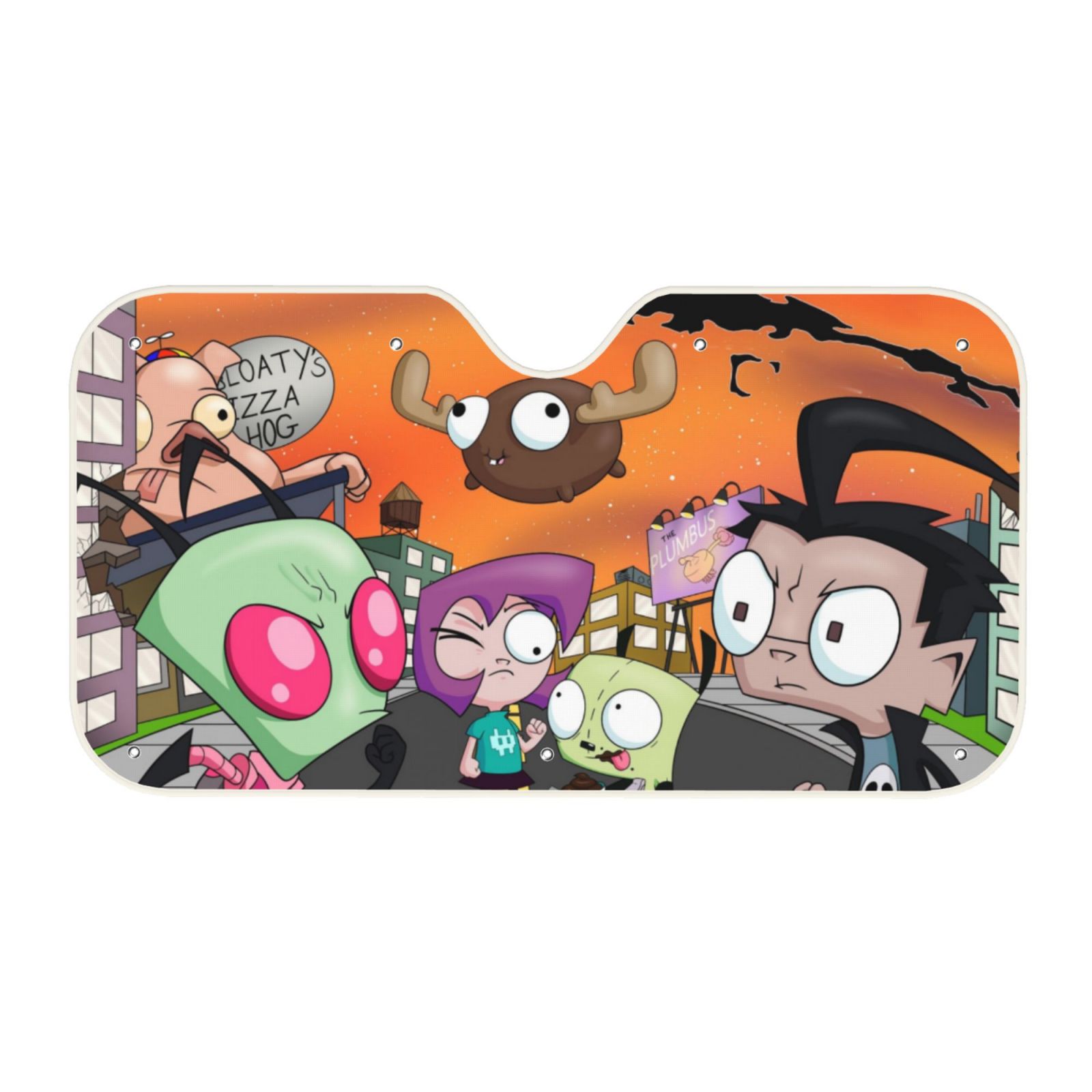 Dib Invader Zim Gaz Gir Foldable Car Windshield Sunshade Vehicle ...