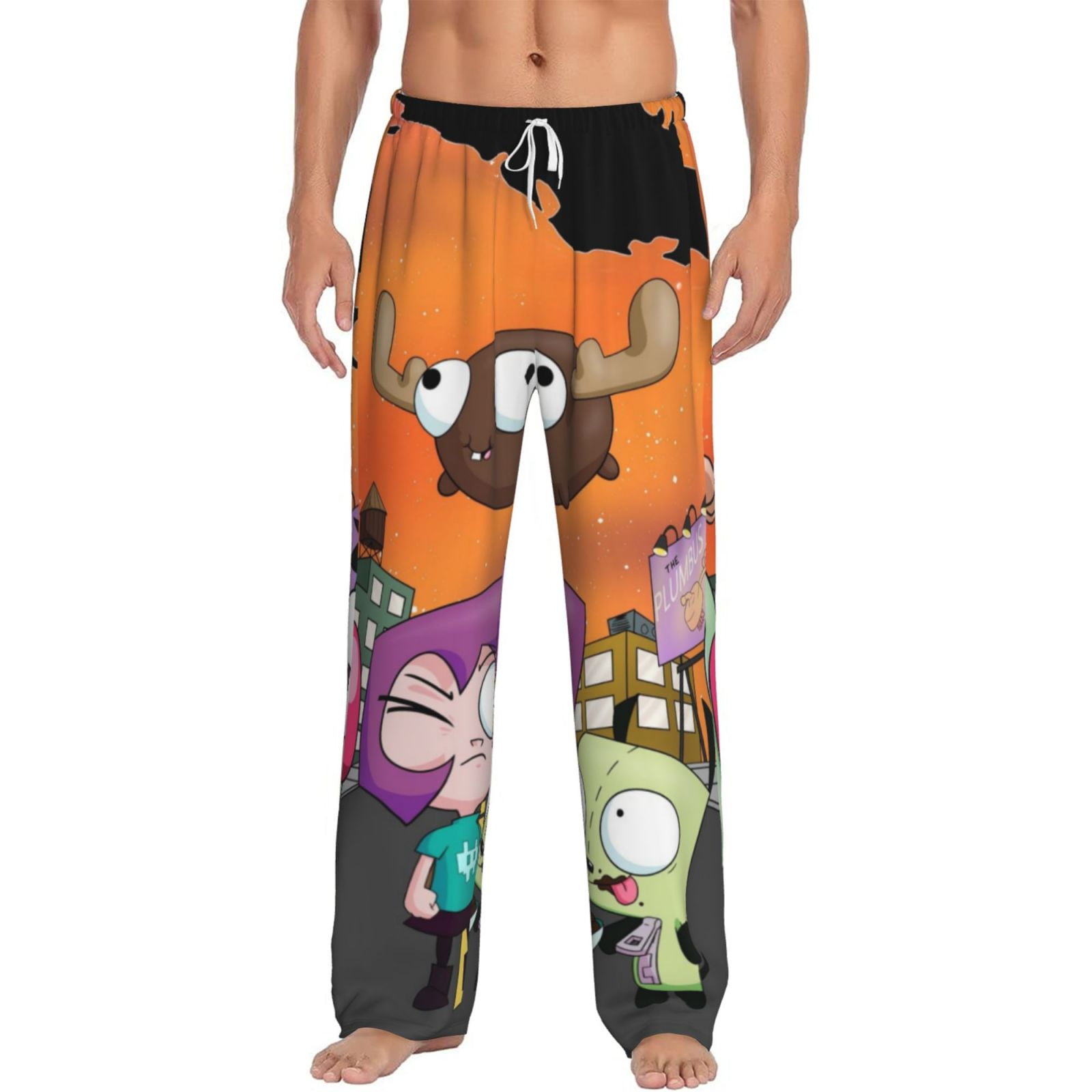 Dib Invader Zim Gaz Gir Men's Pajama Pants With Pockets Lounge Fashion ...