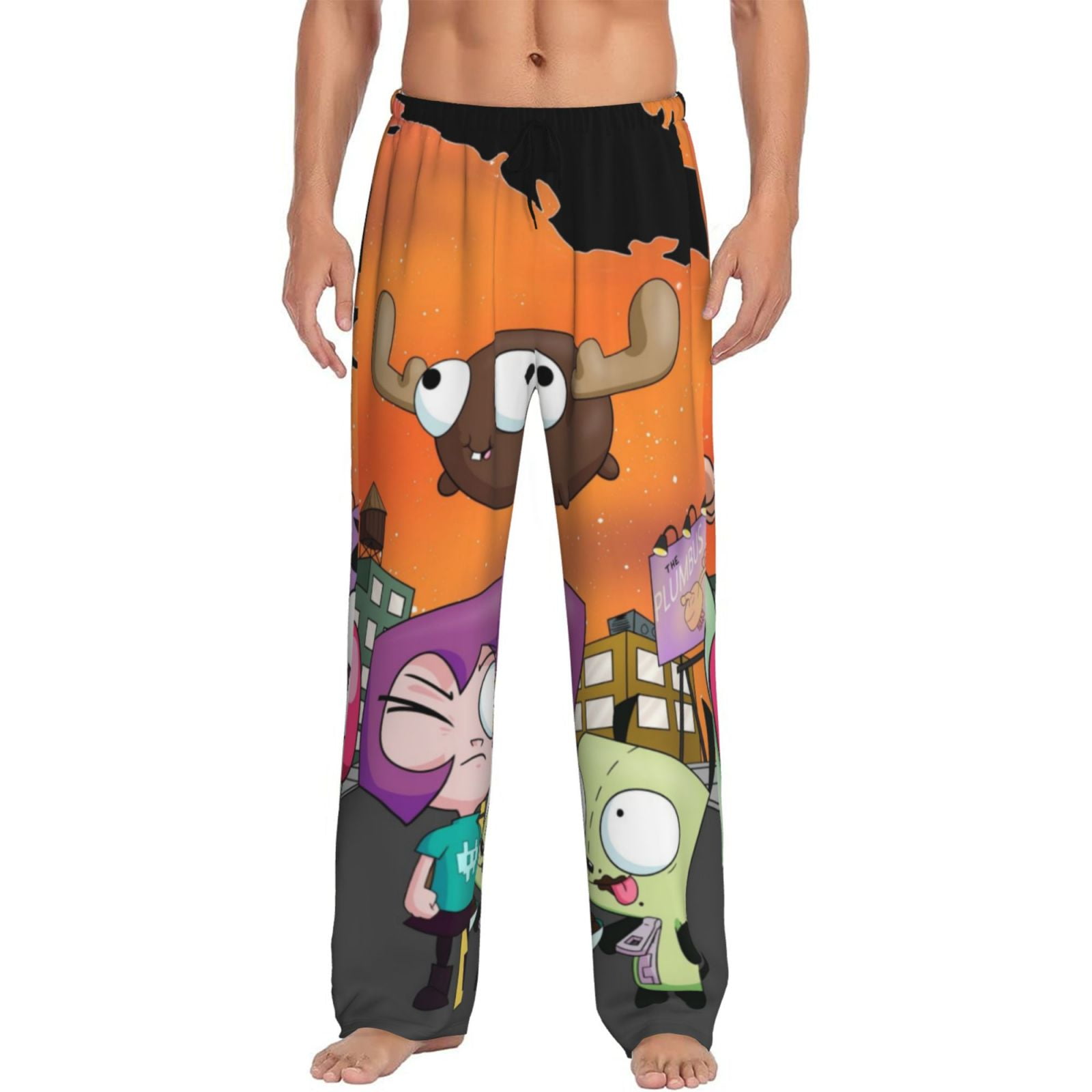 Dib Invader Zim Gaz Gir Men's Pajama Pants With Pockets Lounge Fashion ...