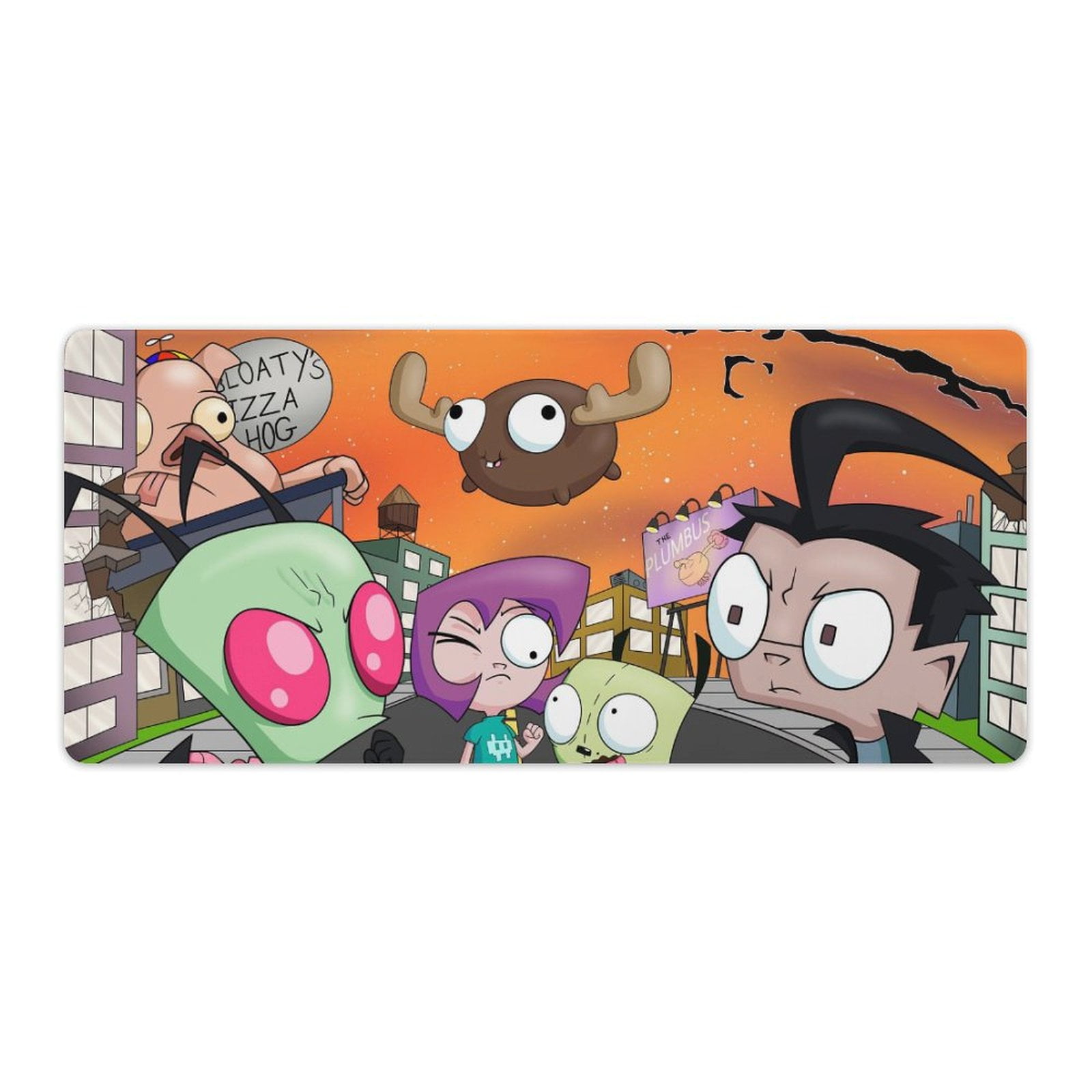 Dib Invader Zim Gaz Gir Mouse Pad Extended Gaming No-sliped Large Desk ...