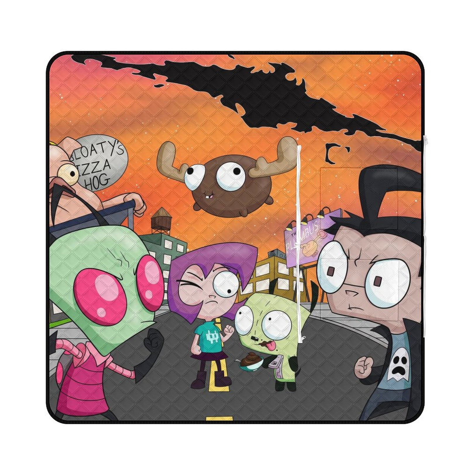 Dib Invader Zim Gaz Gir Picnic Mat Sandproof Waterproof Foldable ...