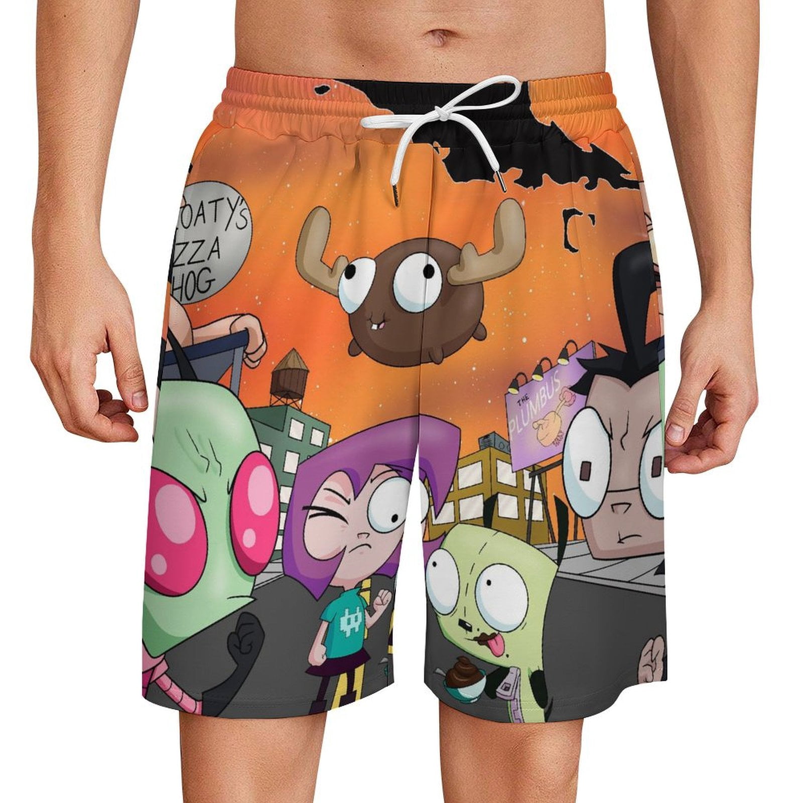 Dib Invader Zim Gaz Gir Short Sweatpants Summer Daily Cozy Lounge ...