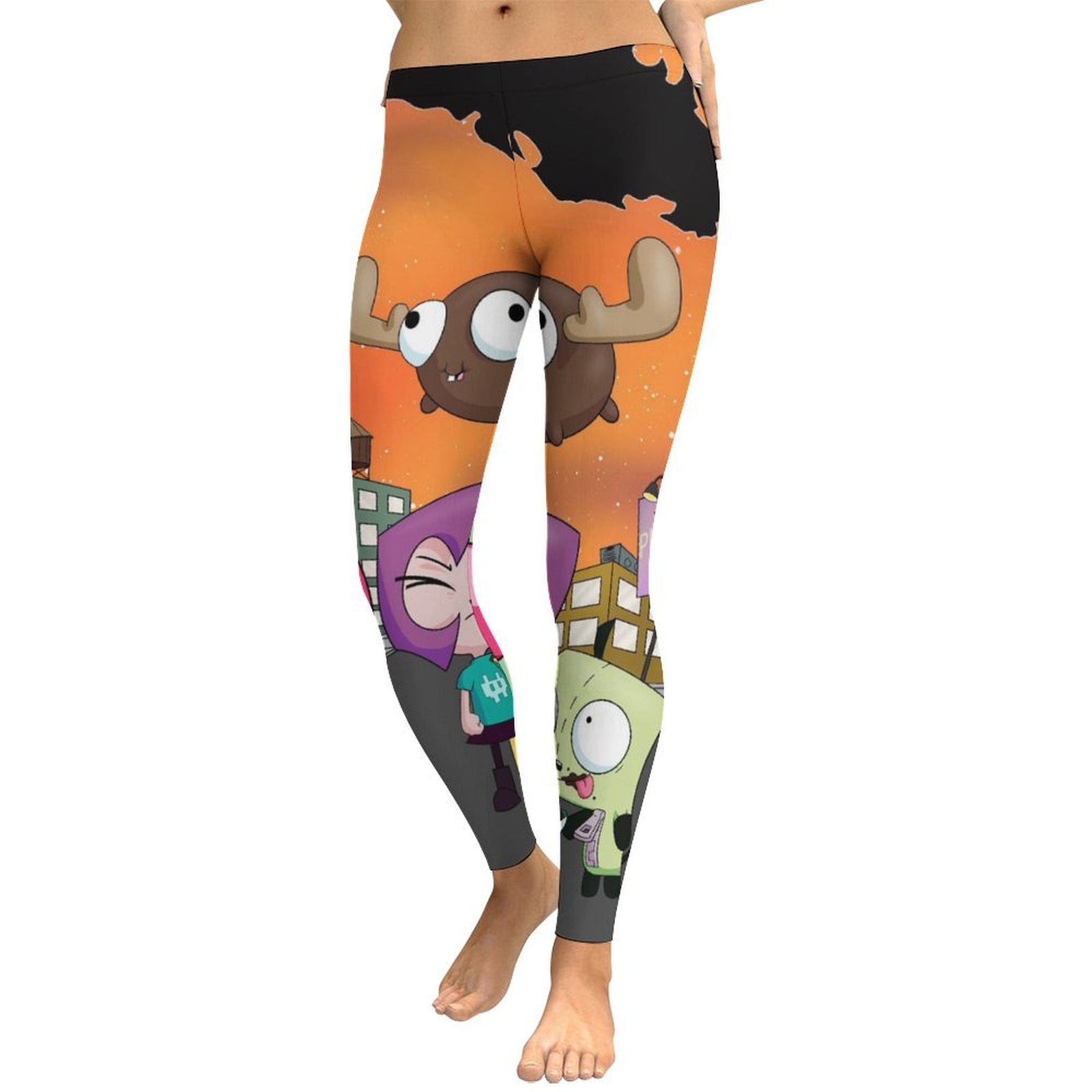 Dib Invader Zim Gaz Gir Yoga Pants Women High Waisted Tummy Control Non ...