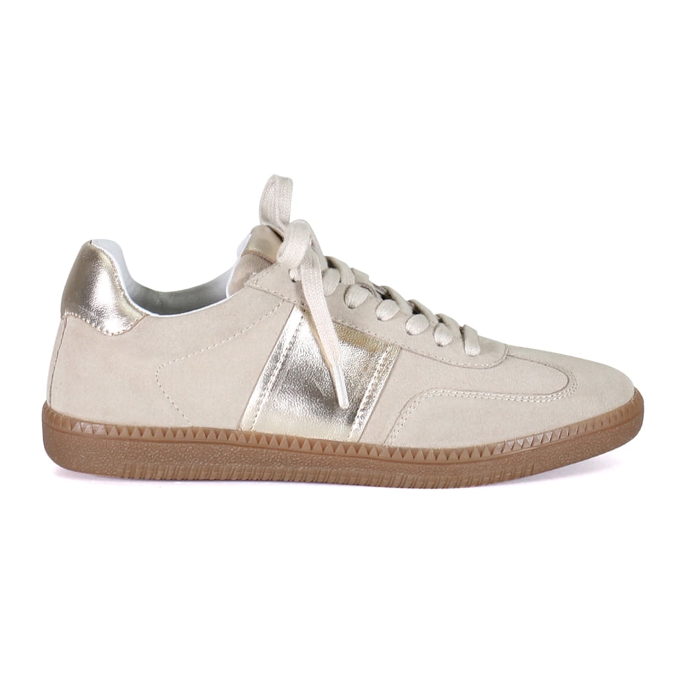 Diba True Womens This Tle Metallic Lace Up Athletic Sneakers Casual ...