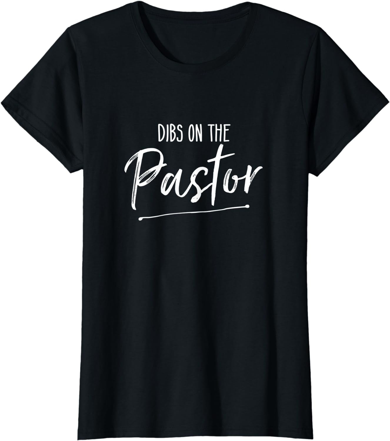 Dibs On The Pastor Funny Cute Preacher's Wife Joke Deluxe T-Shirt ...