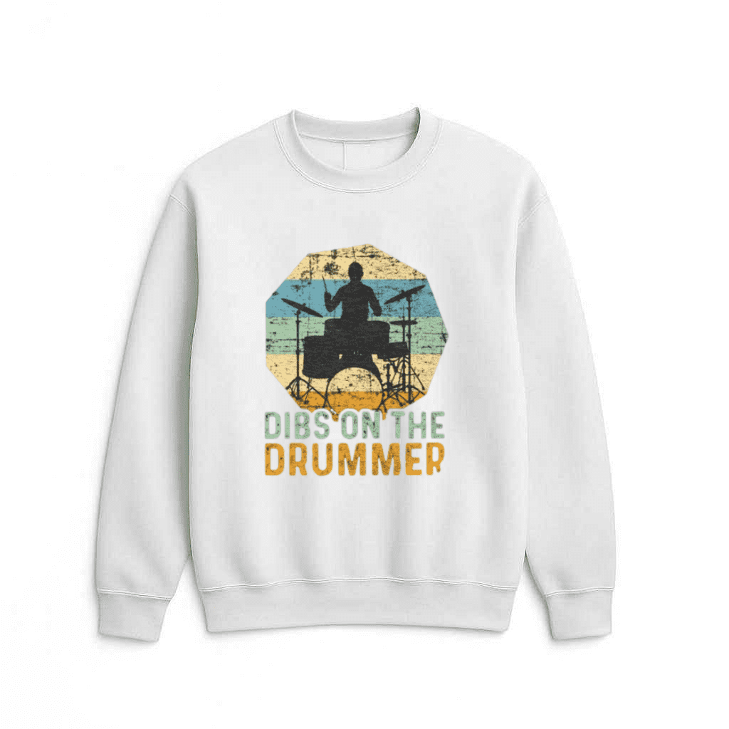 Dibs on the Drummer Funny Concert Band Lover Percussion Gift Quote ...