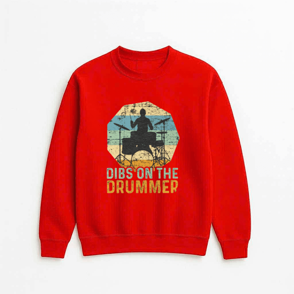 Dibs on the Drummer Funny Concert Band Lover Percussion Gift Quote ...