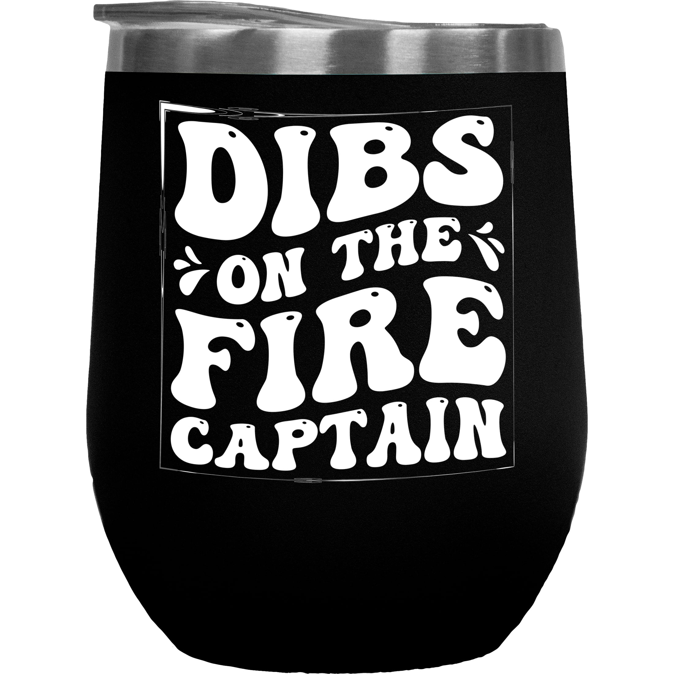 Dibs on the Fire Captain - Fireman or Firefighter, Retro Groovy Wavy ...