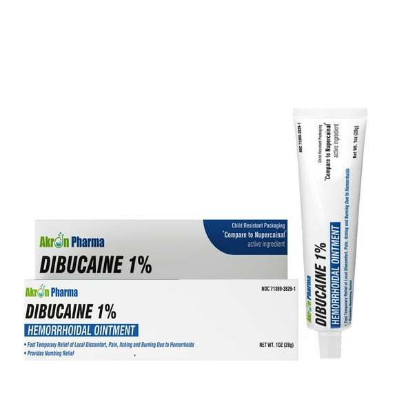 Dibucaine 1% Hemorrhoidal Ointment 1 oz. (28 gm) (5 Pack) - Walmart.com