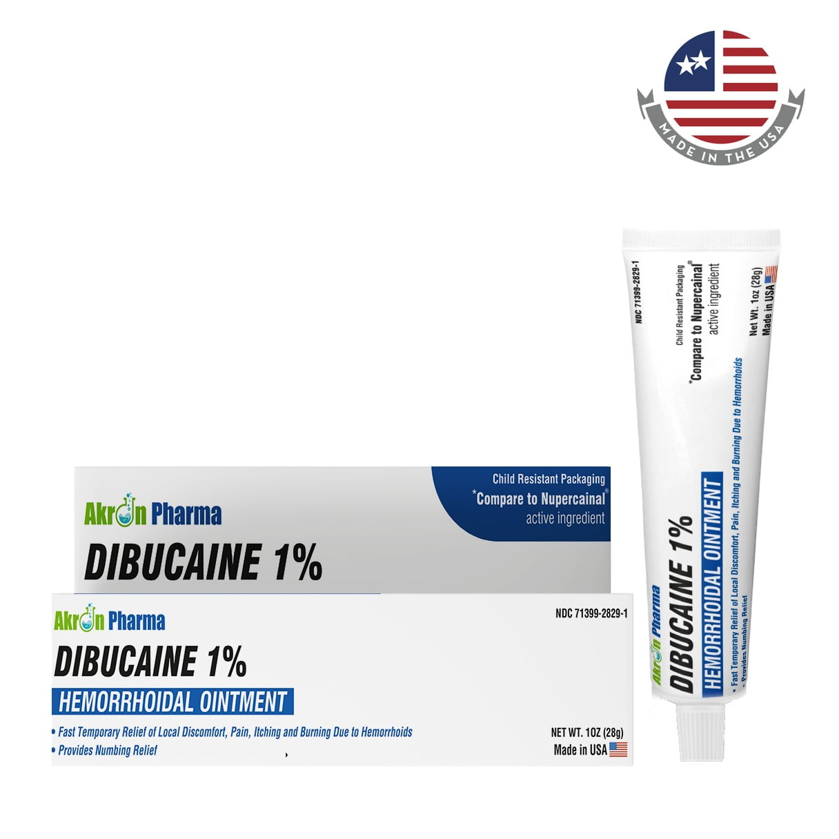 Dibucaine 1% Anti-Itch Ointment, Hemorrhoid & Cuts Relief, 1 Oz ...