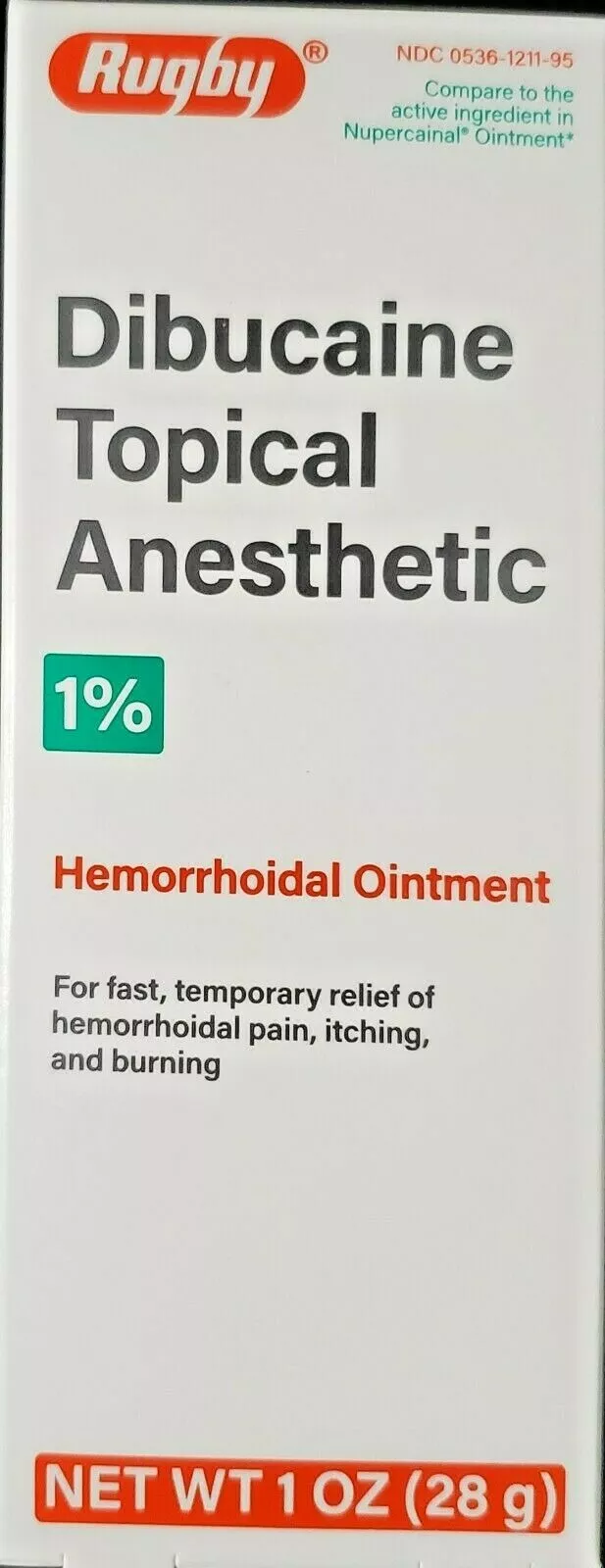 Dibucaine 1% Topical Anesthetic Hemorrhoidal Ointment 1 oz - Walmart.com