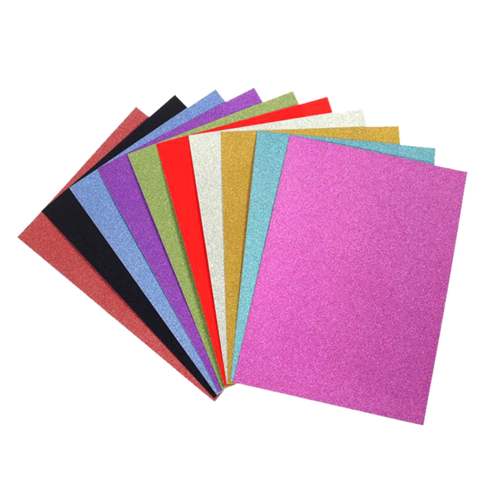 Dicanence Glitter Paper Sheets, TSF6 30 Self-Adhesive Glitter Sticker ...