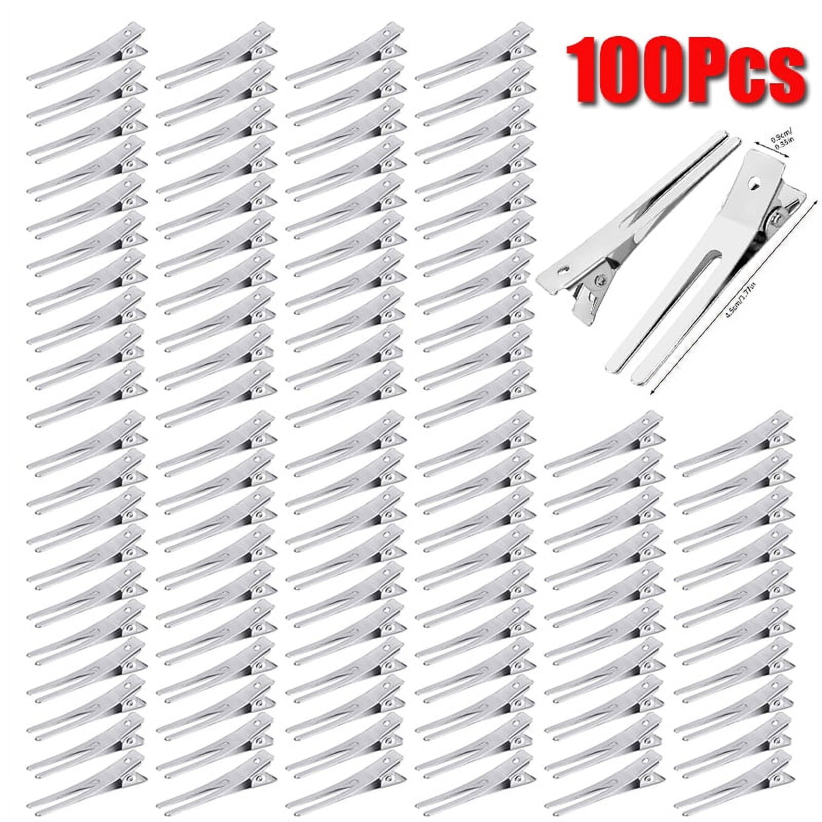 Dicasser 100Pcs Metal Billed Hair Clips for Women Styling Sectioning ...
