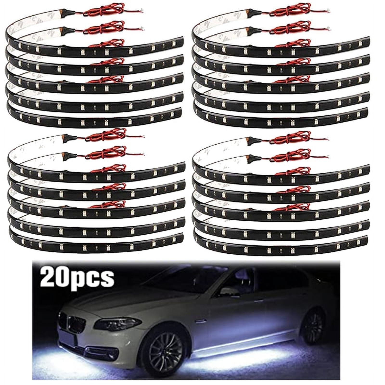 Dicasser 20pcs Car LED light strip Motorcycle LED patch soft strip ...
