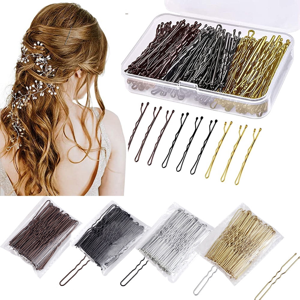 Dicasser Bobby Pins 450 Pcs Hair Pins Hair Grips Brown for Women with ...