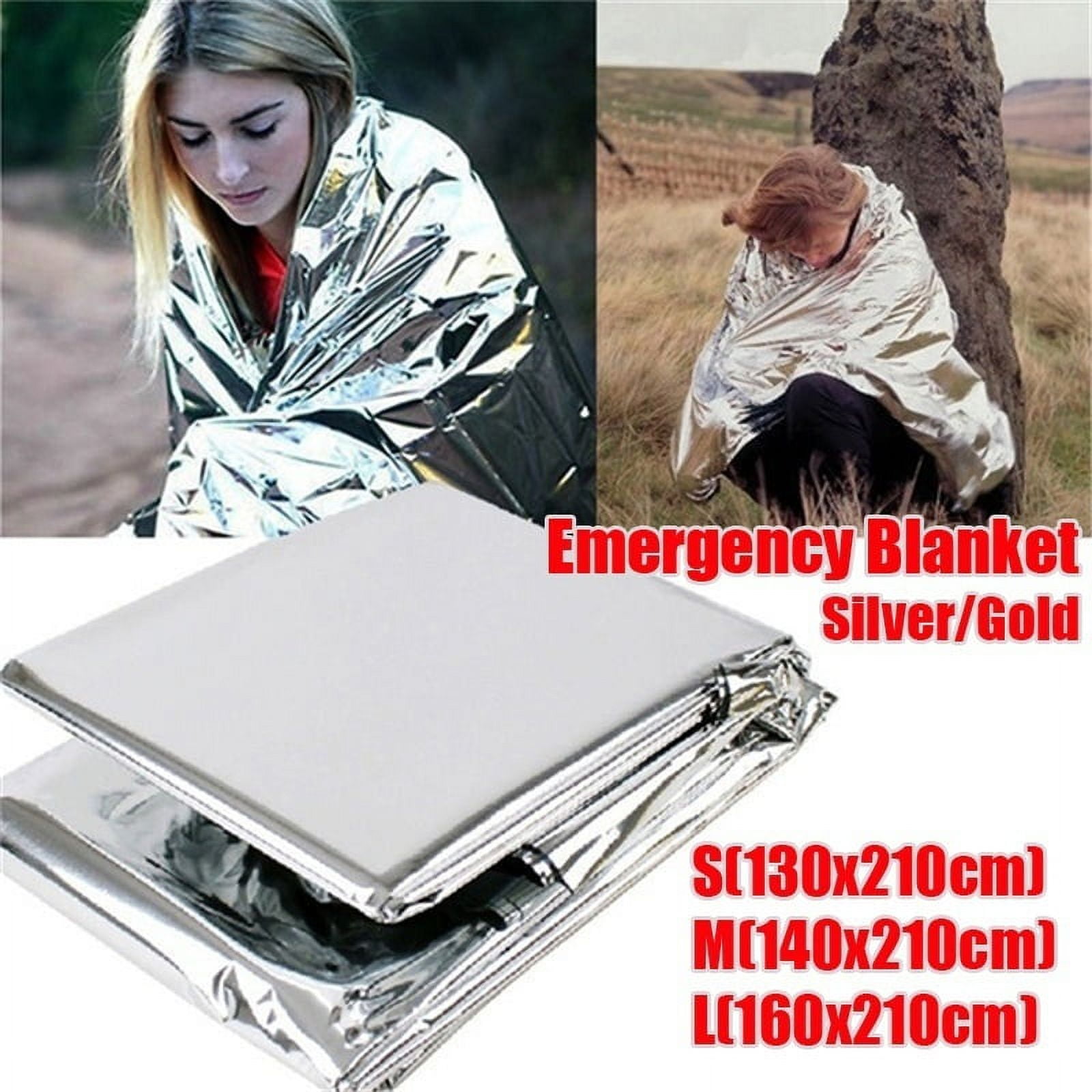 Dicasser Emergency Blankets for Survival, Extra Large Space Blanket ...