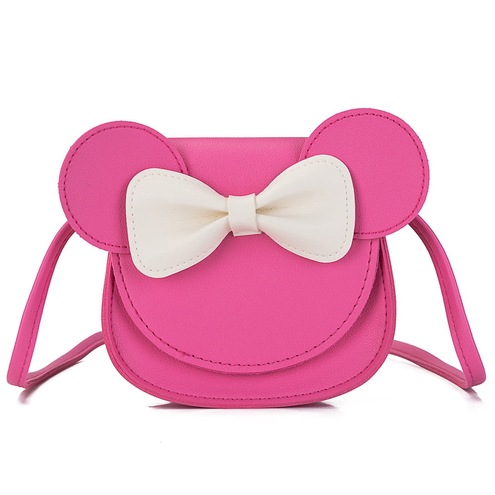 Dicasser Little Girls Handbag Kids Mini Shoulder Bag with Bow Knot ...