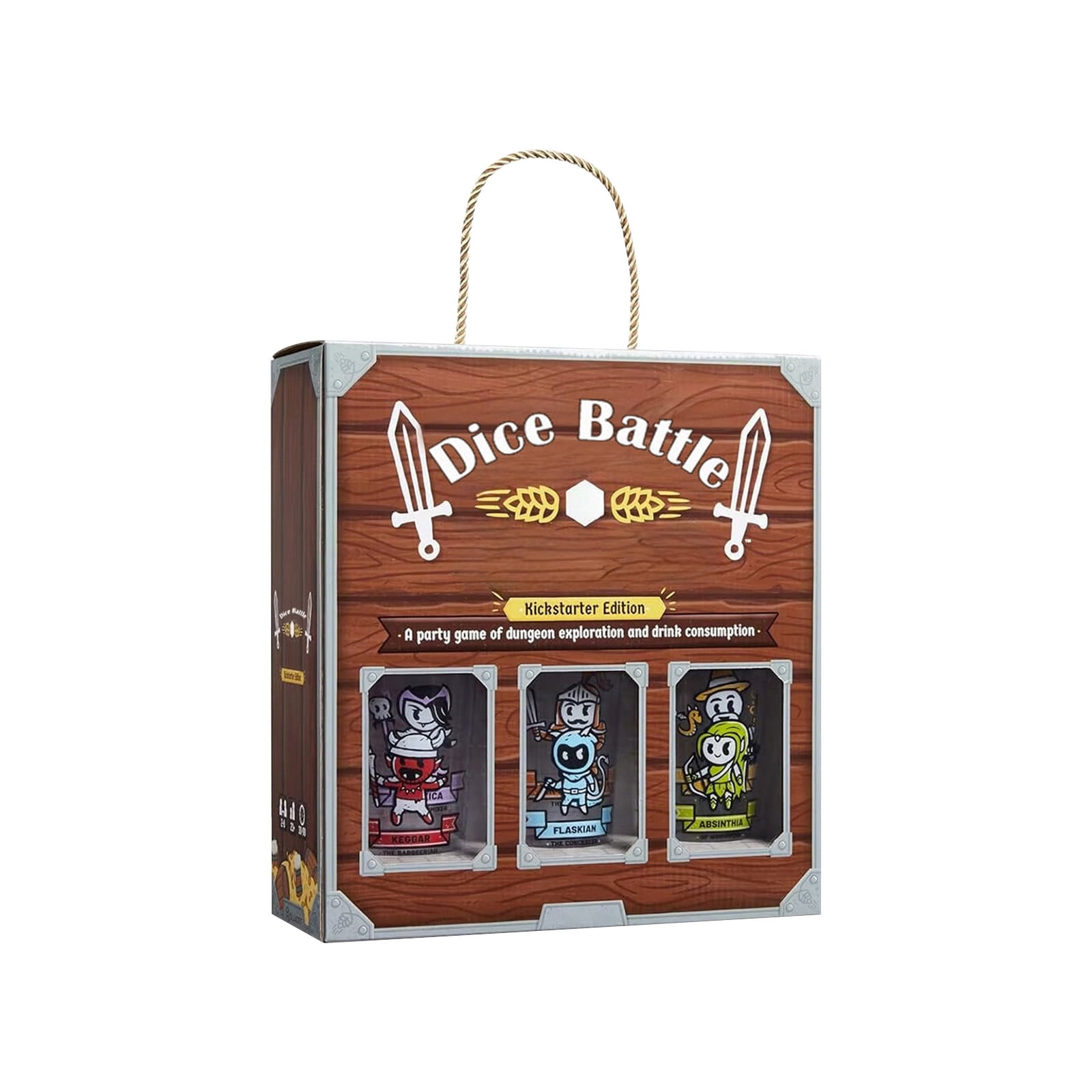 Dice Battle Drinking Game Set - Adult Party Board Game for Bars ...