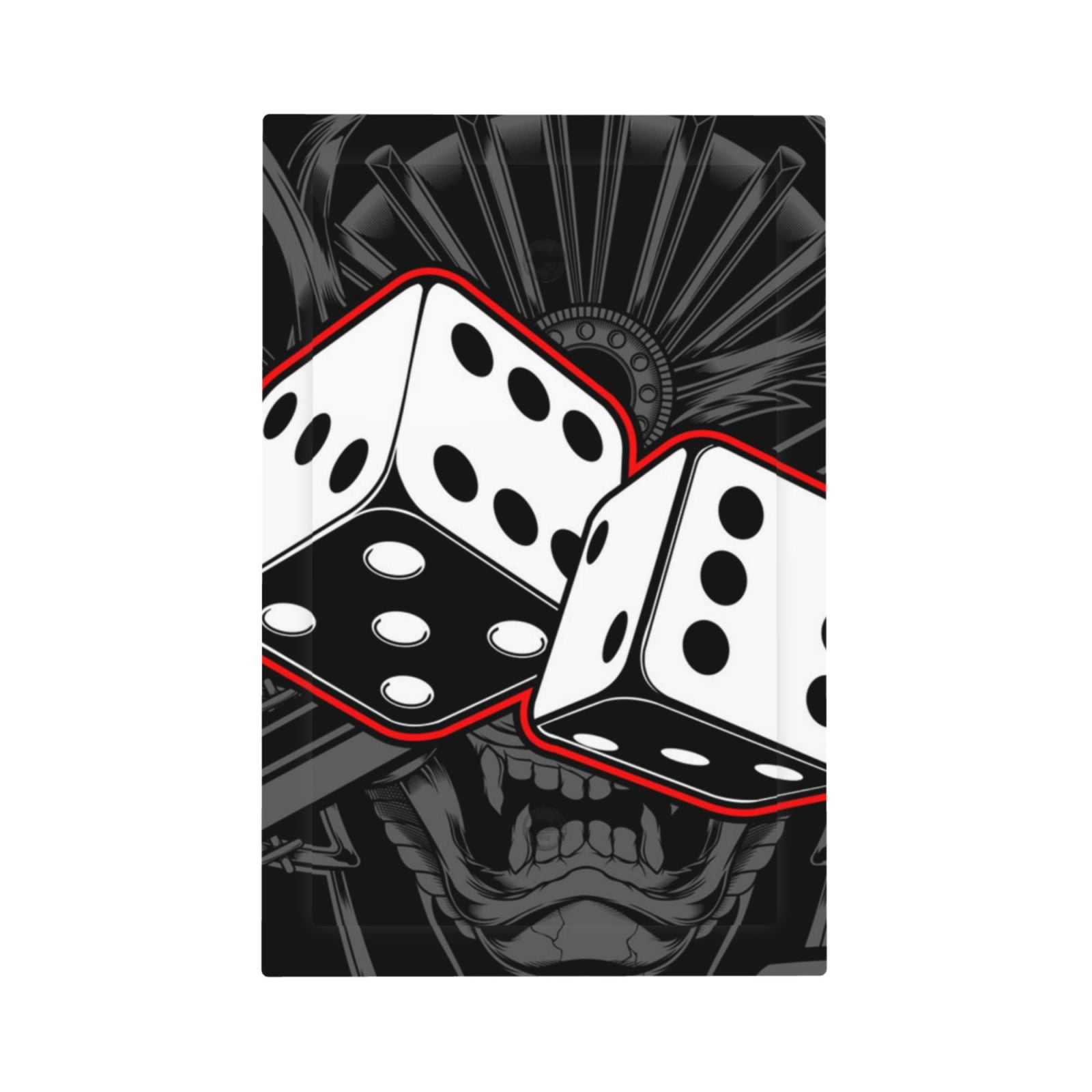 Dice Black White No Device Blank Wall Plate 1 Gang Decorative ...