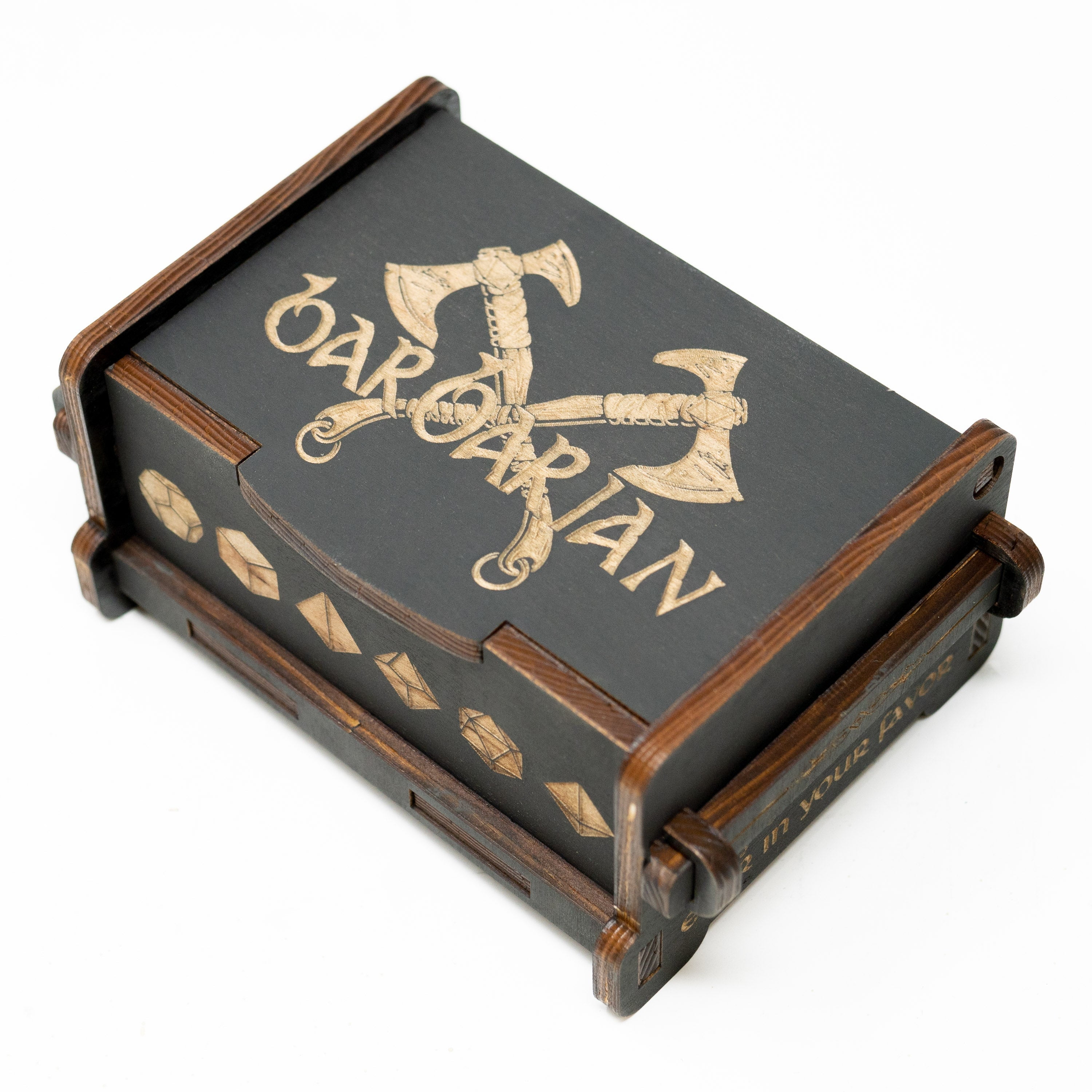 Dice Box - Black - Barbarian - 6x4x3 - Walmart.com