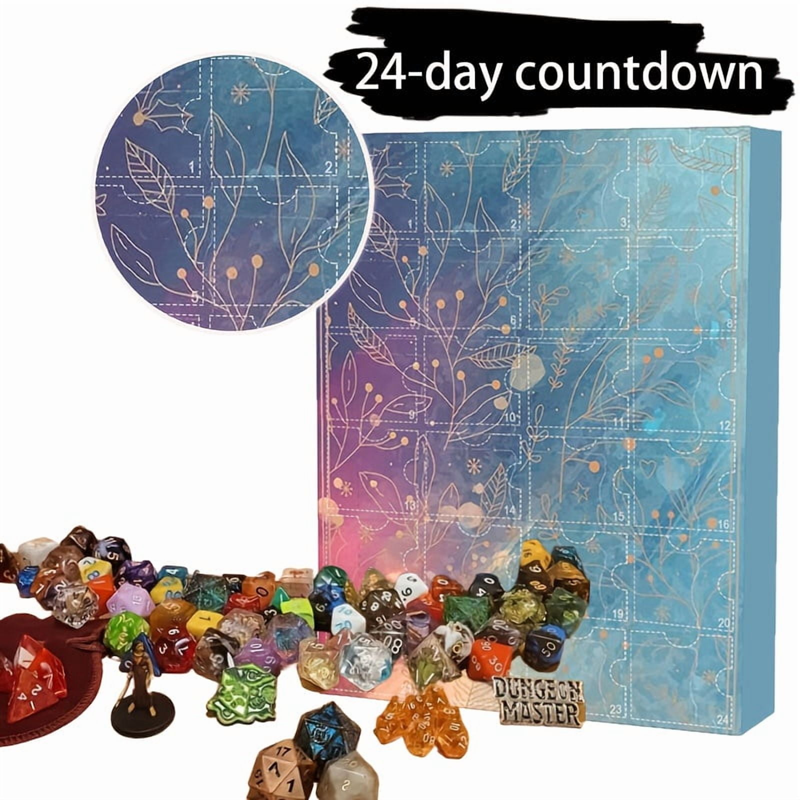 Dice Countdown Calendar Set - 24-Day Christmas Countdown | Party Role ...