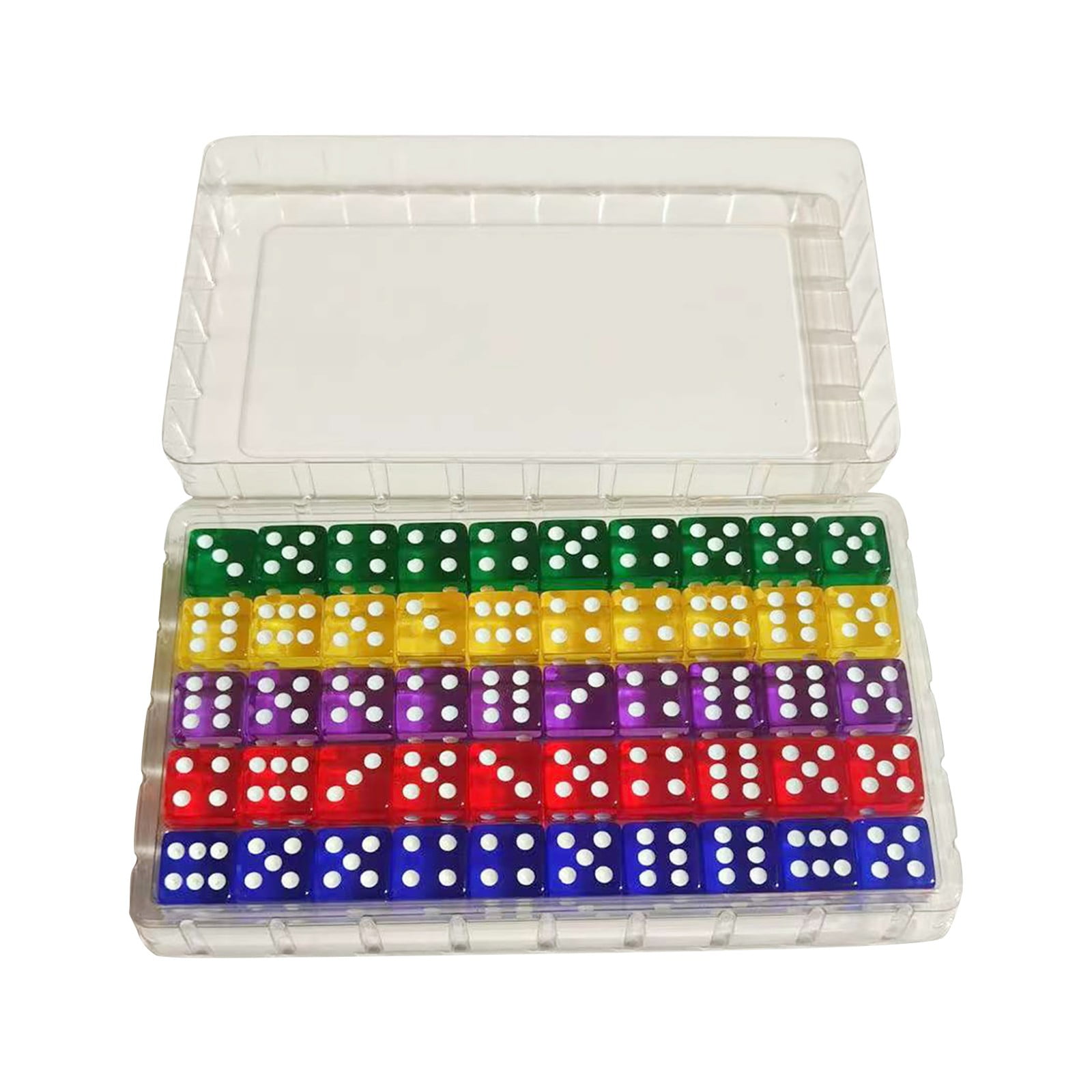 Dice Dice Transparent Transparent 16MM Transparent Dice Rounded Dots ...