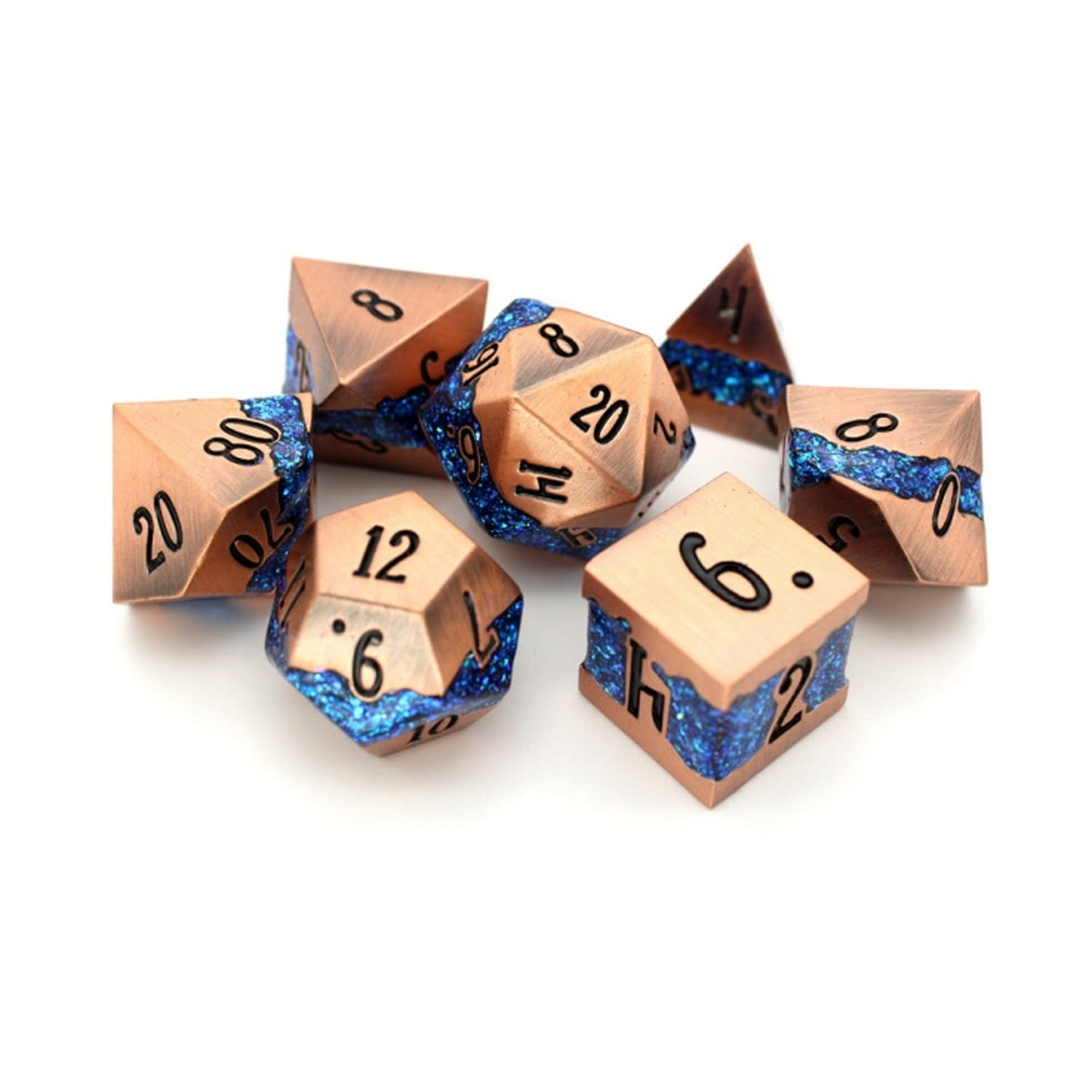 Dice Envy Poly Set Rolling River (7) New - Walmart.com
