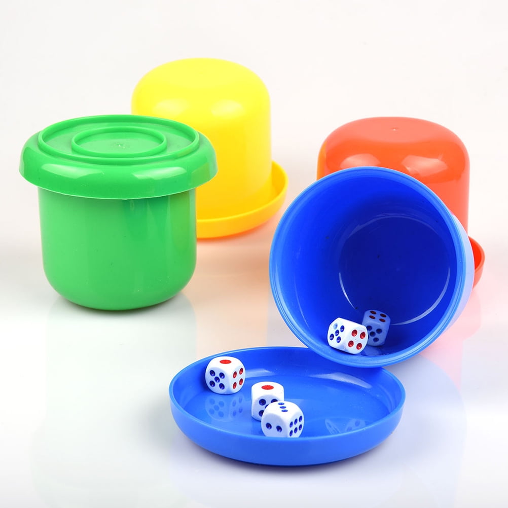 Dice Game Set, 5pcs Thicken Dice Bottom Shaker Bar Funny Dice Game Set ...