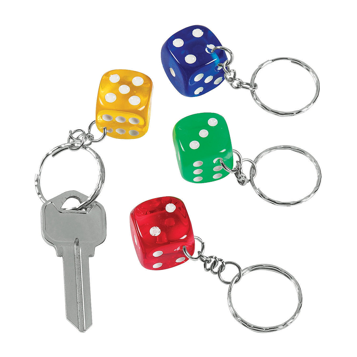 Dice Key Chains - Party Favors - 12 Pieces - Walmart.com