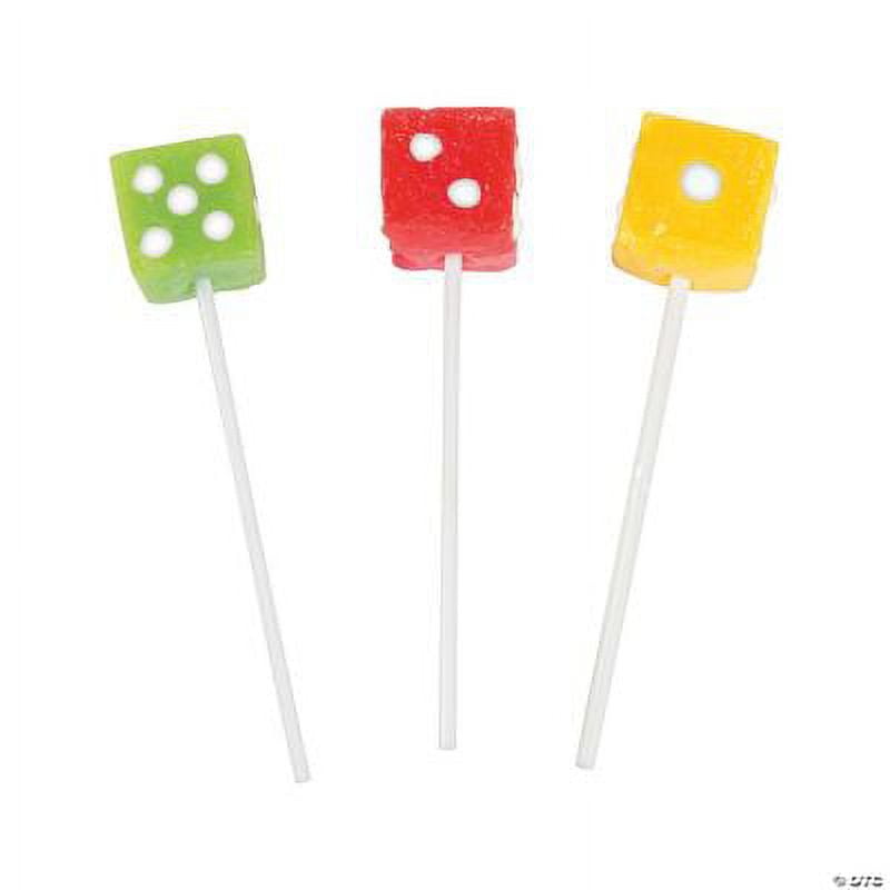 Dice Lollipops, 12 Pieces, Individually Wrapped, Birthday Party Candy ...