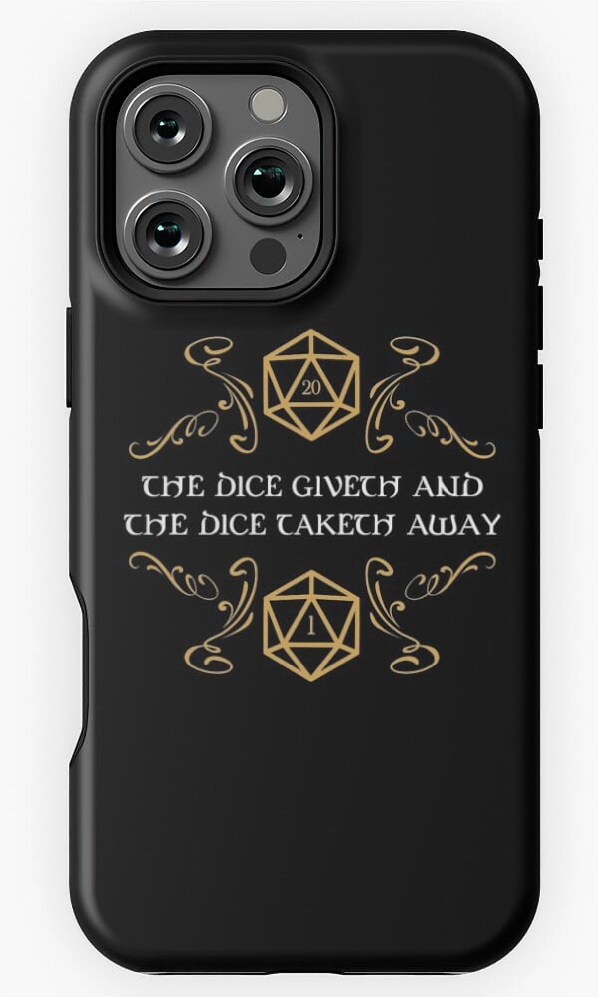 Dice Natural 20 Critical Fail RPG Gamer Art iPhone 11–16 Pro Max ...