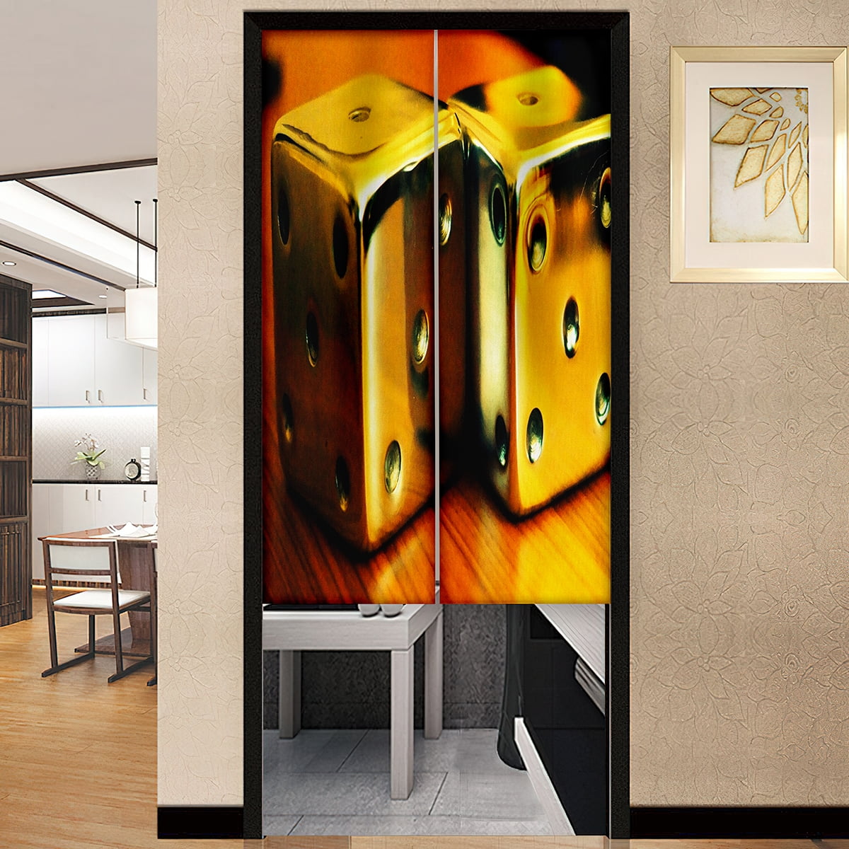 Dice Number Games Door Curtains Tabletop Game No Punching Partition ...